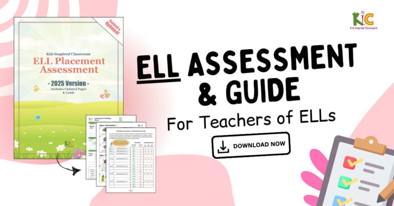 Best Free ESL Assessment & Guide for ESL Teachers | Kid-Inspired Classroom