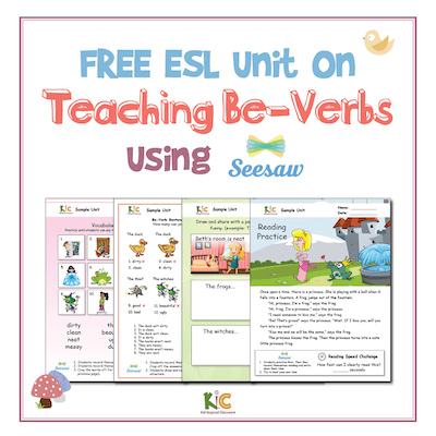 ESL Be-Verbs Unit with Seesaw | Kid-Inspired Classroom