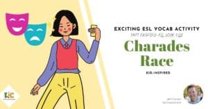 Fun ESL Vocabulary Activity - Charades Race