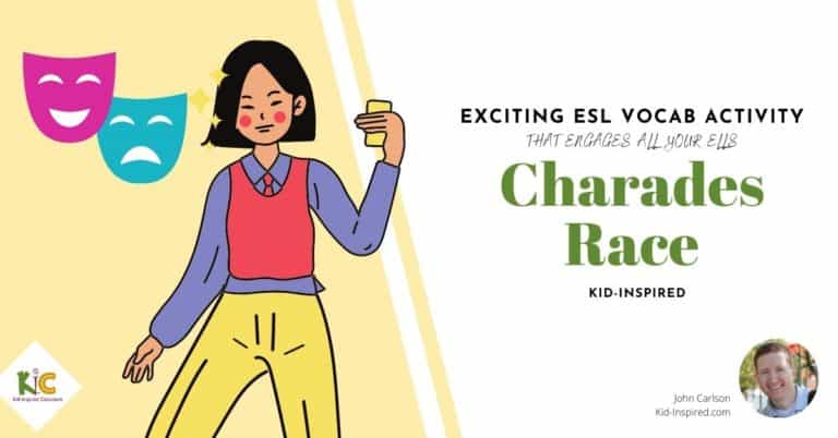 Fun ESL Vocabulary Activity - Charades Race