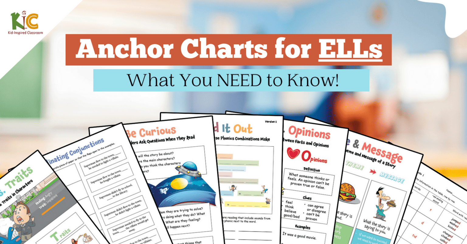 Anchor Charts for ELLs - What You Need to Know! | Kid-Inspired Classroom