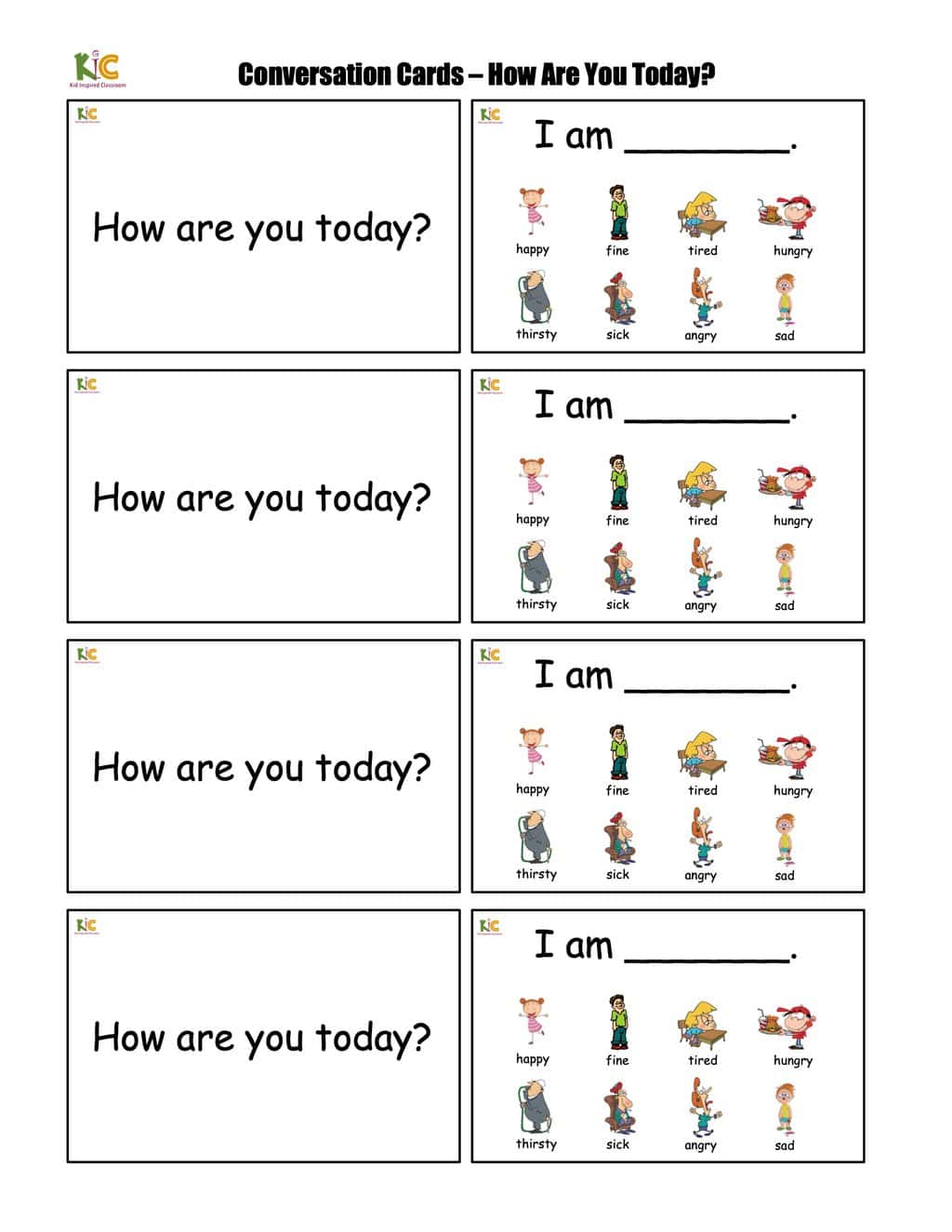5 Wonderful Speaking Activities for ELLs with Conversation Task Cards ...