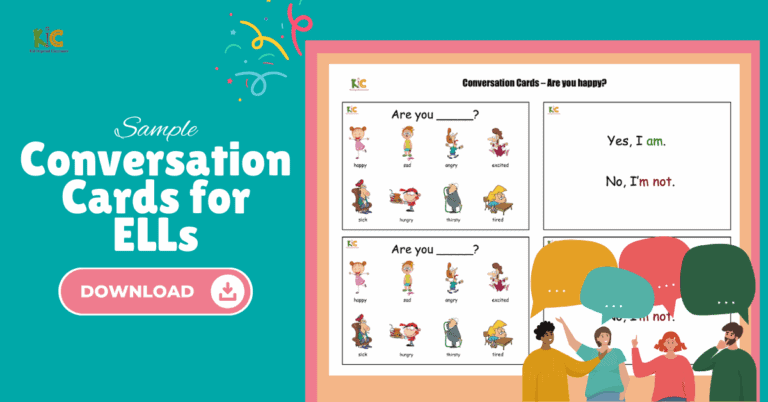 Conversation Cards for ELLs - PDF Download | Kid-Inspired Classroom